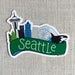 Seattle Skyline Vinyl Sticker / Seattle Washington Sticker / - Etsy