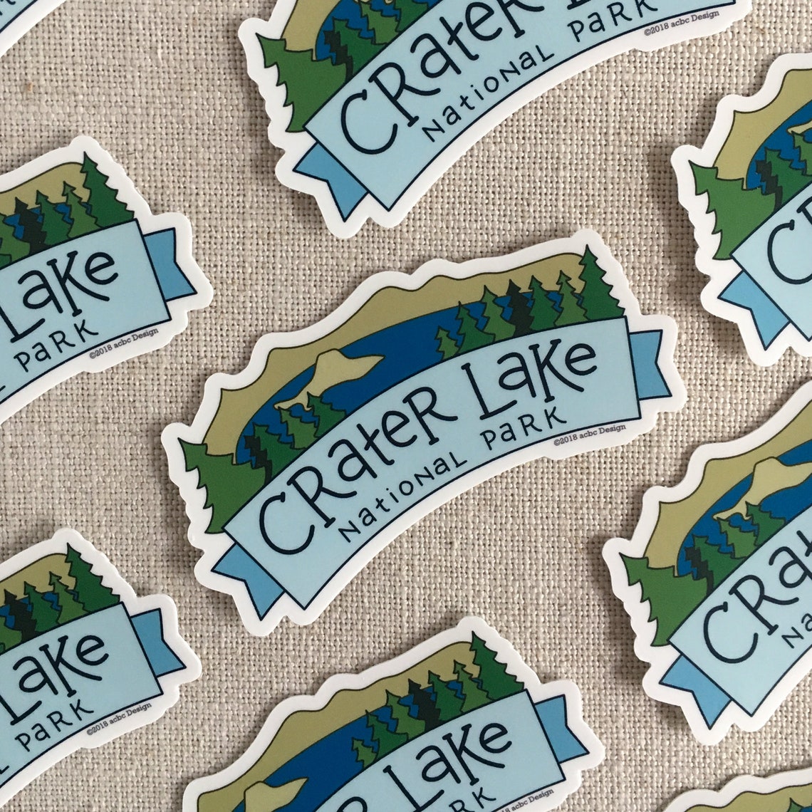 Crater Lake National Park Vinyl Sticker: Oregon Travel Memento - Etsy