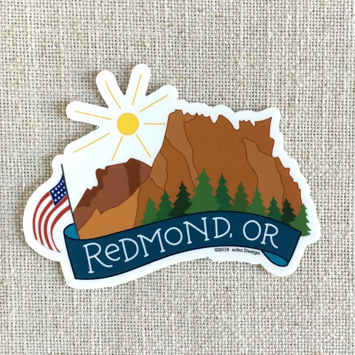 Redmond Oregon Vinyl Sticker / Central Oregon Sticker / Cute | Etsy