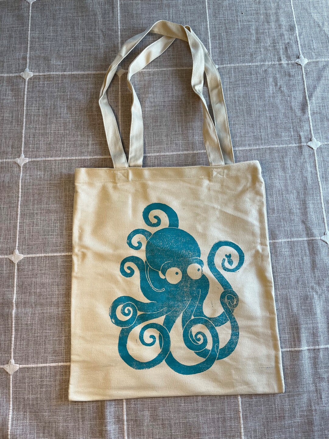 Made to Order Octopus Block Print Tote Bag - Etsy