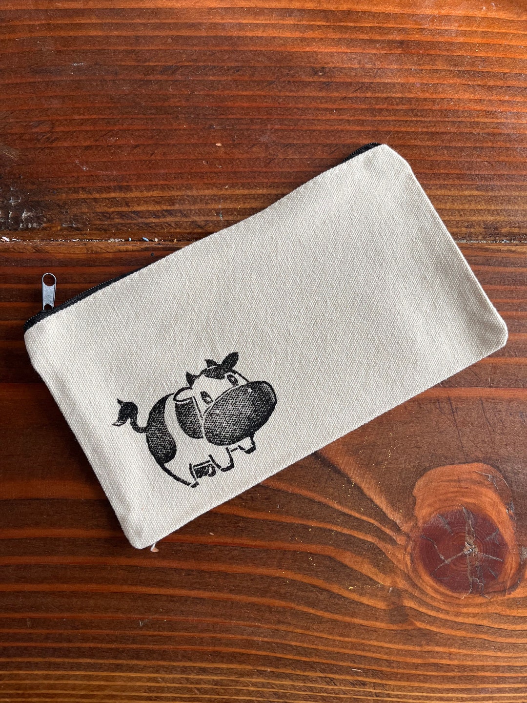 Made to Order Harvest Moon Cow Zipper Pouch - Etsy