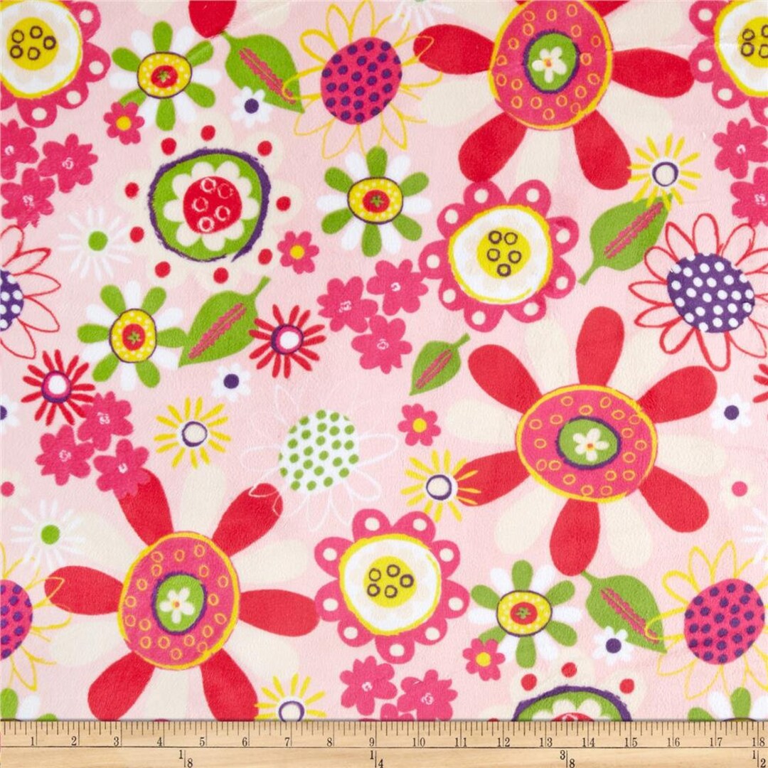 Minky Fly Away in Bloom Fat Half Blush Pink Shannon Fabric Destash ...