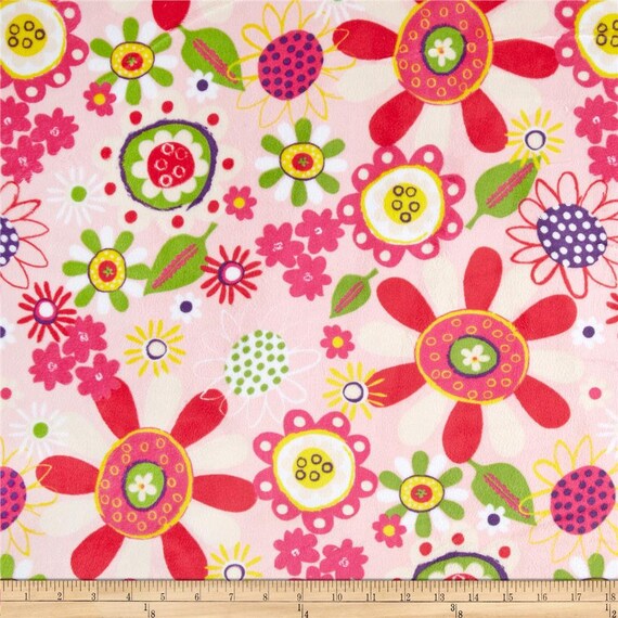 Minky Fly Away In Bloom Fat Half Blush Pink Shannon Fabric | Etsy