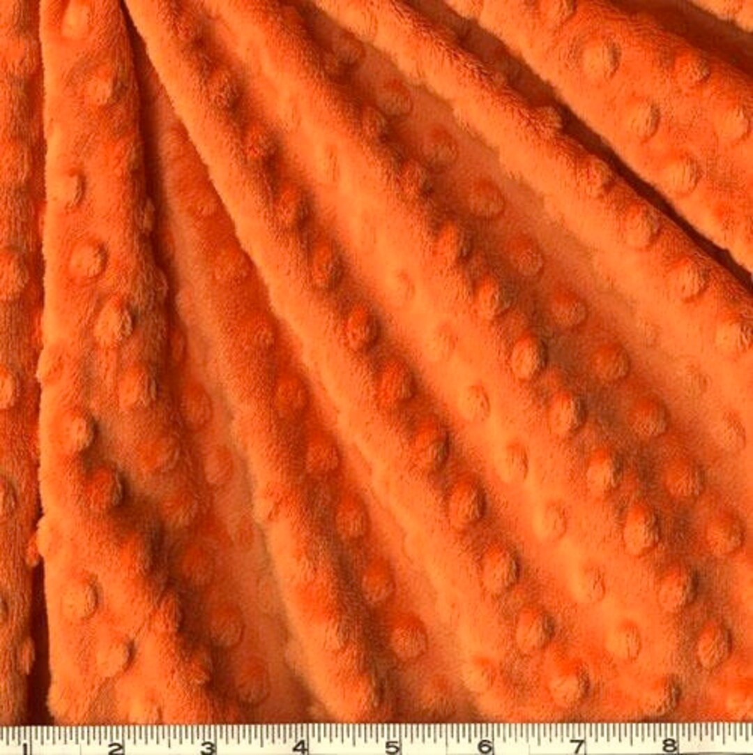 Minky Orange Dimple Shannon Fabric by the Yard Cuddle Destash - Etsy