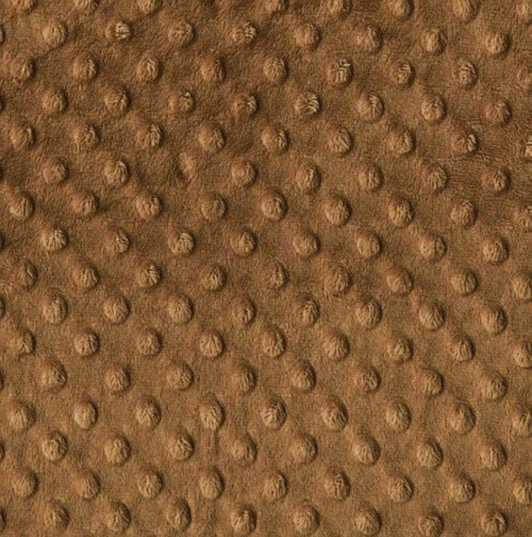 Minky Caramel Brown Dimple Shannon Fabric by the Yard Cuddle Destash - Etsy