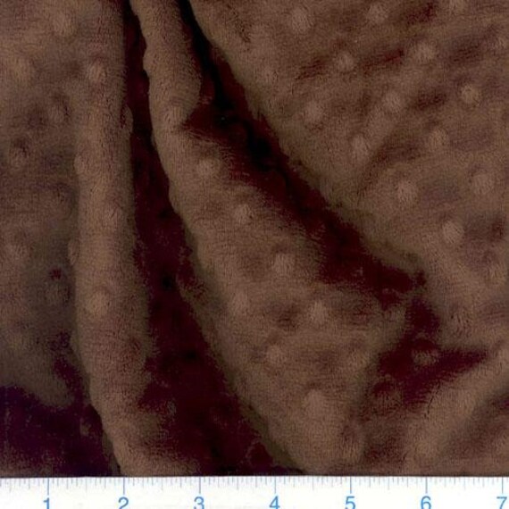 Minky Brown Dimple Shannon Fabric by the Yard Cuddle Destash - Etsy