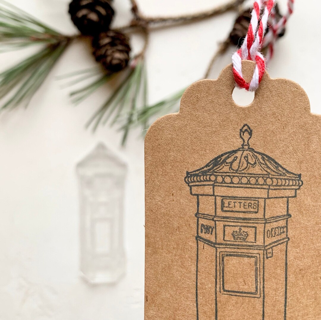 Postbox Rubber Stamp - Royal Mail Post Box - Christmas Post - Rubber ...
