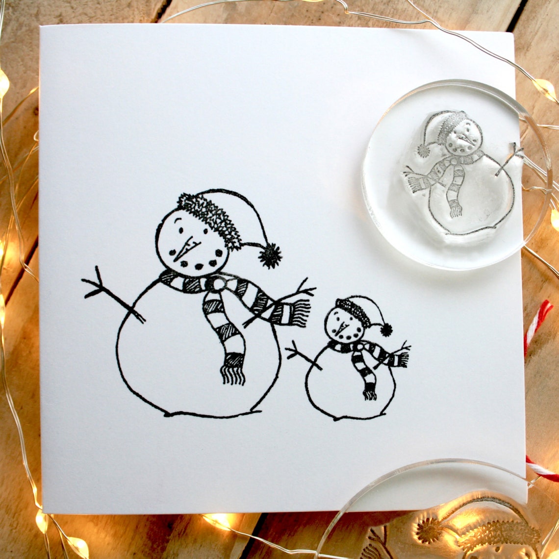 Snowman Rubber Stamp Snowmen Clear Stamp Christmas Snowman | Etsy