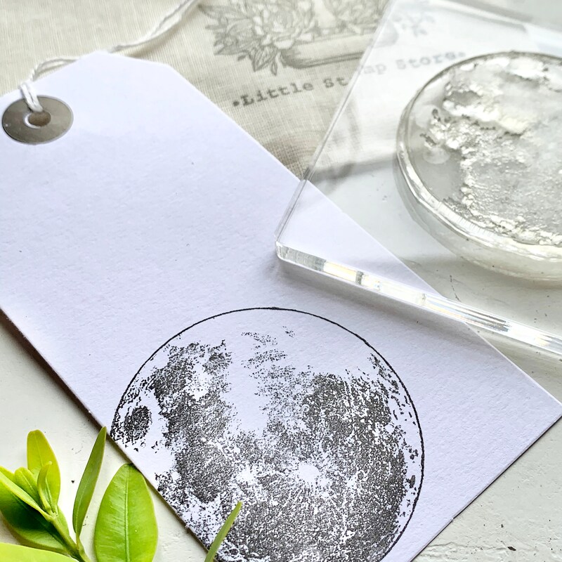Moon Stamp - Etsy
