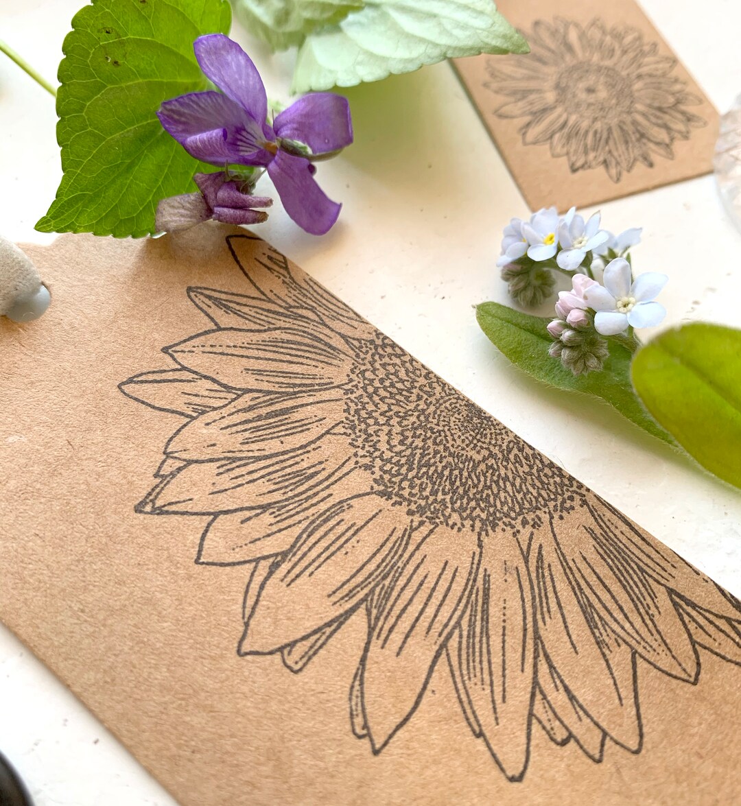 Sunflower Craft Stamp - Etsy