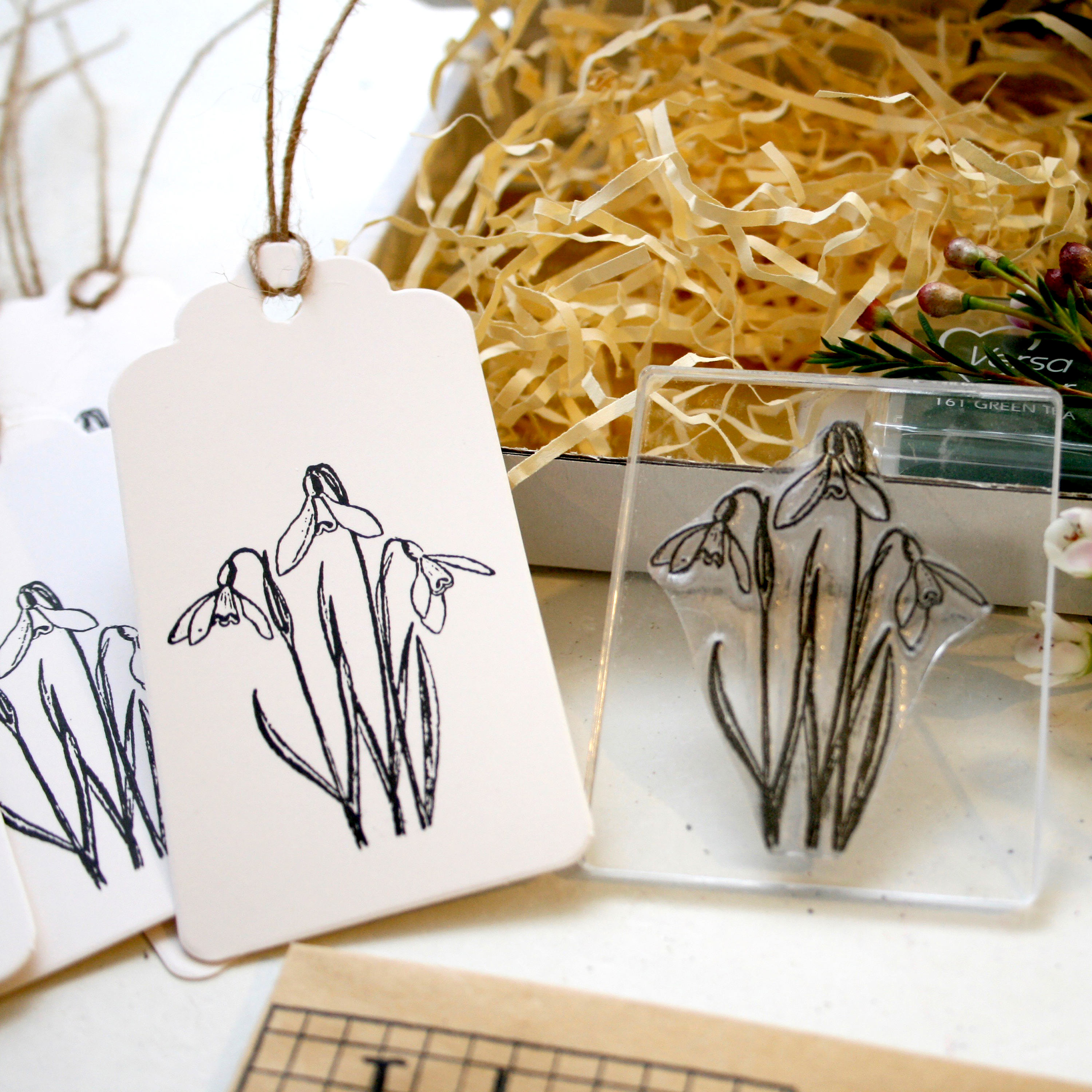 Snowdrop Clear Rubber Stamp Snowdrop Stamp Snowdrop Wild | Etsy