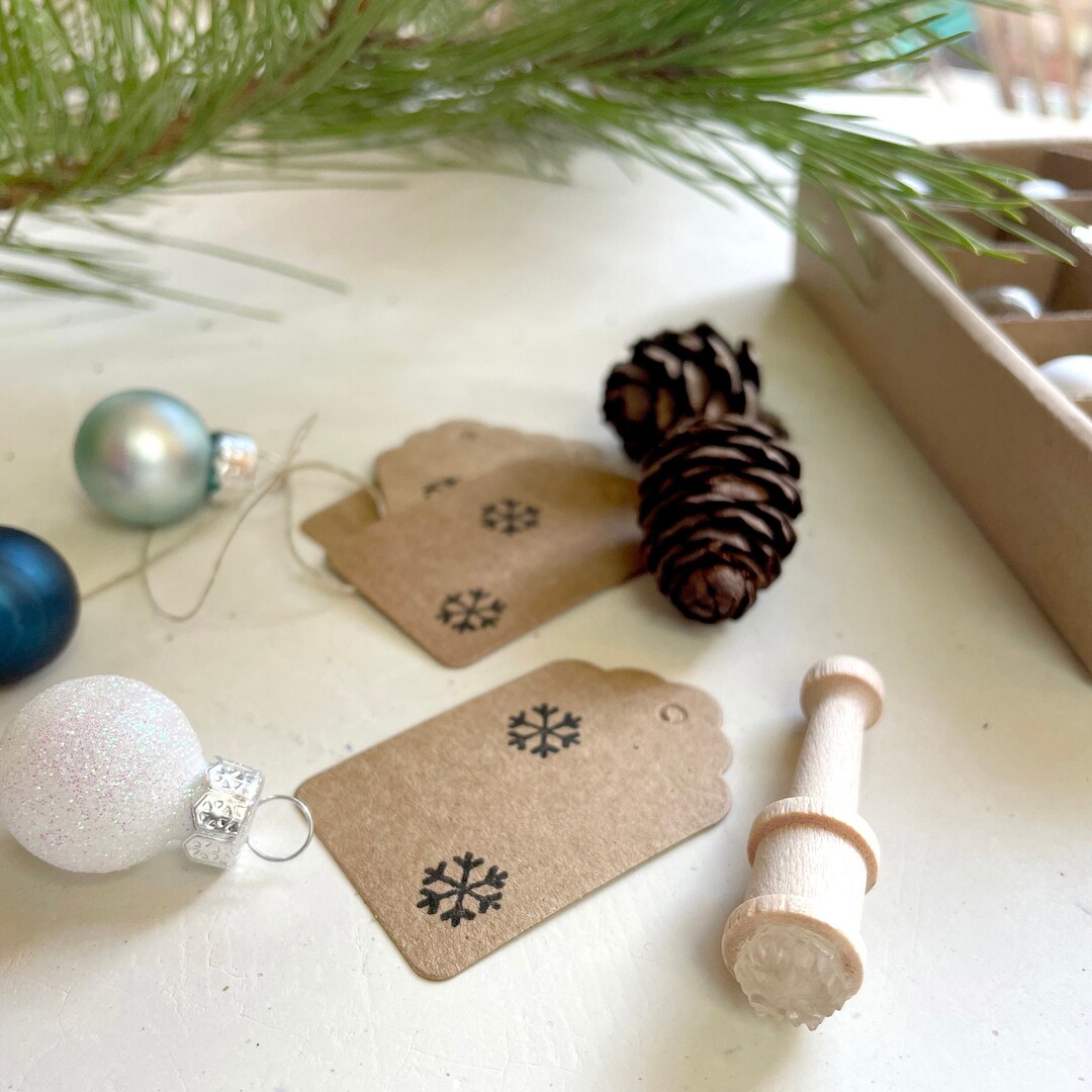 Snowflake Tiny Rubber Stamp Snowflake Stamp Snowflakes Snow Frost Stamp ...