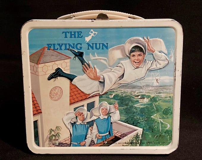 Vintage Flying Nun Metal Lunchbox 1968 by Aladdin Screen Gems Sally ...