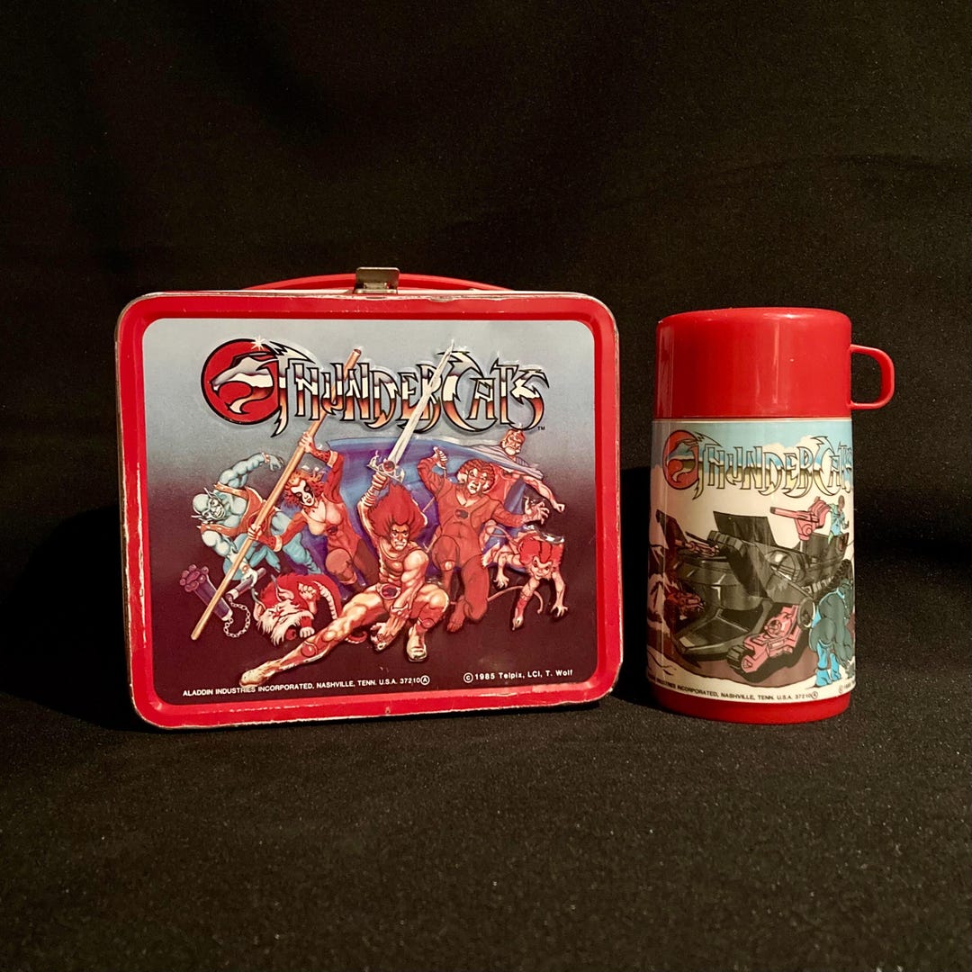 Vintage Thundercats Metal Lunchbox With Thermos 1985 by Aladdin - Etsy