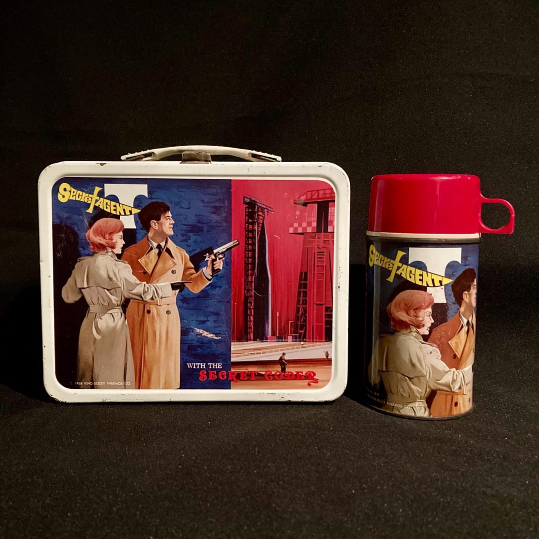 Secret Agent Lunchbox With Thermos 1968 by King Seeley Thermos Co. - Etsy