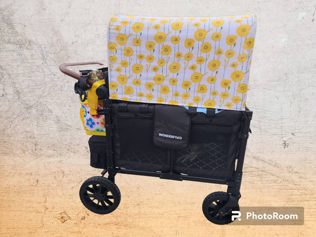 Vintage Yellow Flower Wonderfold W4 Elite and Luxe Canopy UV 30+ With ...