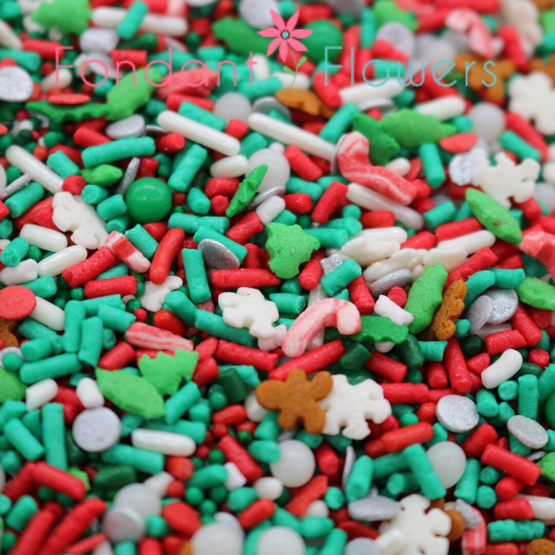 Ultimate Christmas Party Sprinkle Mix Blend Trees Holly - Etsy