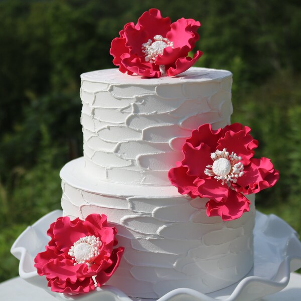 Hot Pink Cake - Etsy
