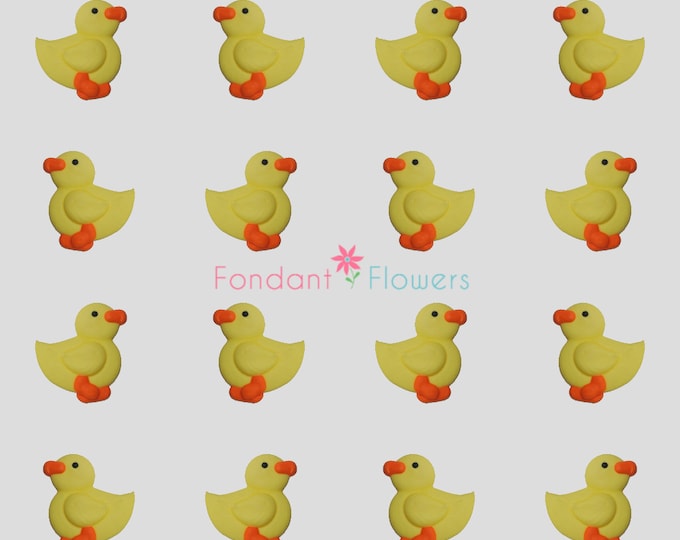 Easter Chicks Royal Icing Edible Cupcake Toppers Ducks - Etsy