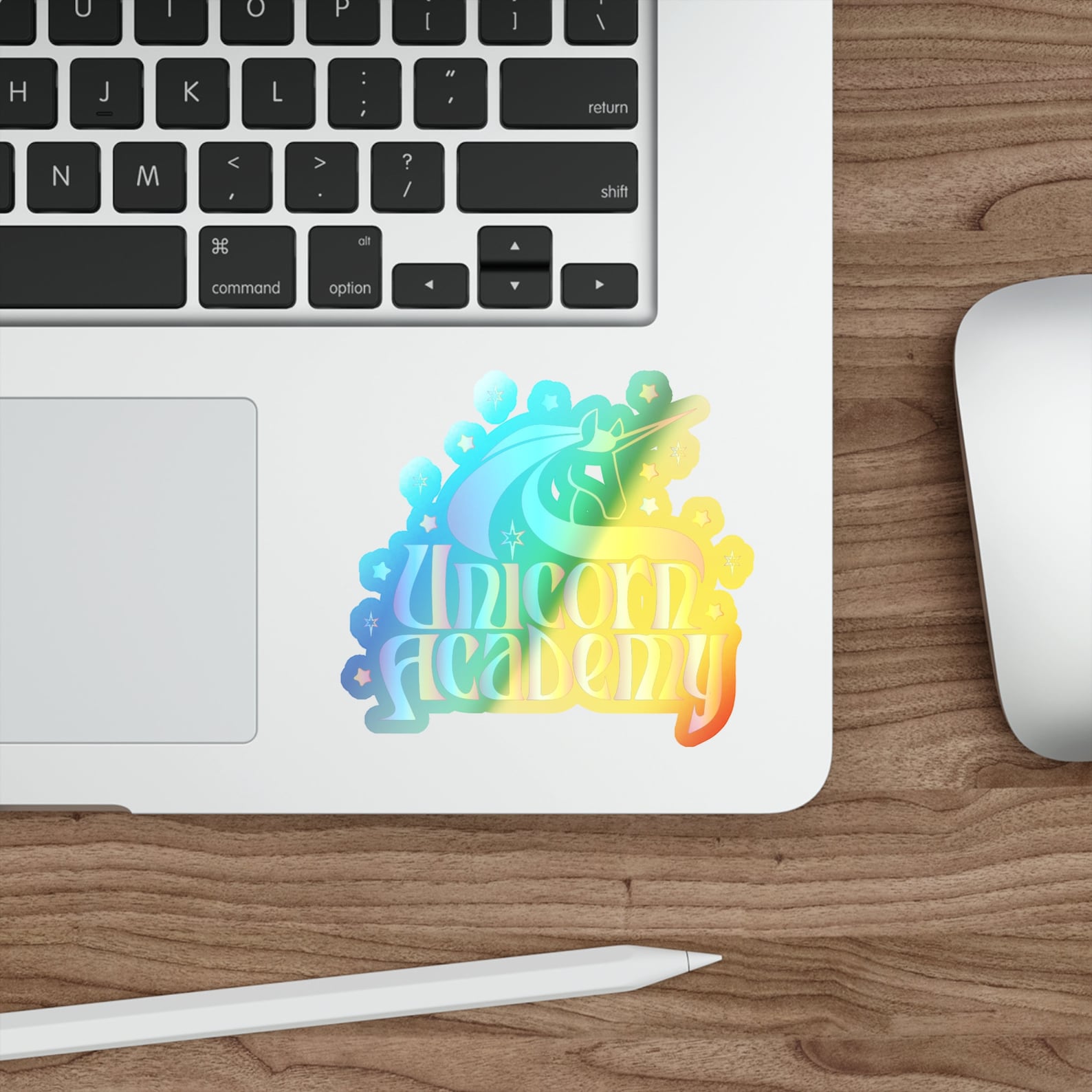 Unicorn Academy Holographic Die-cut Stickers - Etsy
