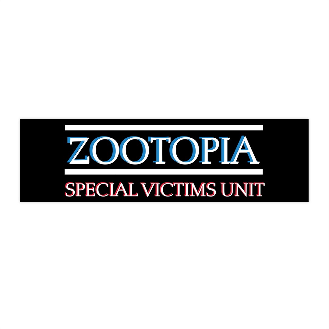 Zootopia Special Victims Unit Bumper Stickers - Etsy