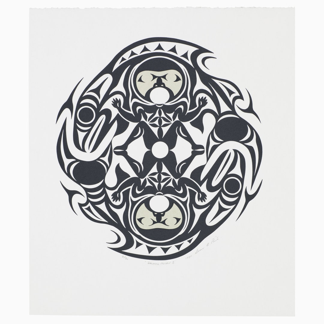 Vintage 1990 Susan Point Coast Salish Serigraph Salmon People II - Etsy