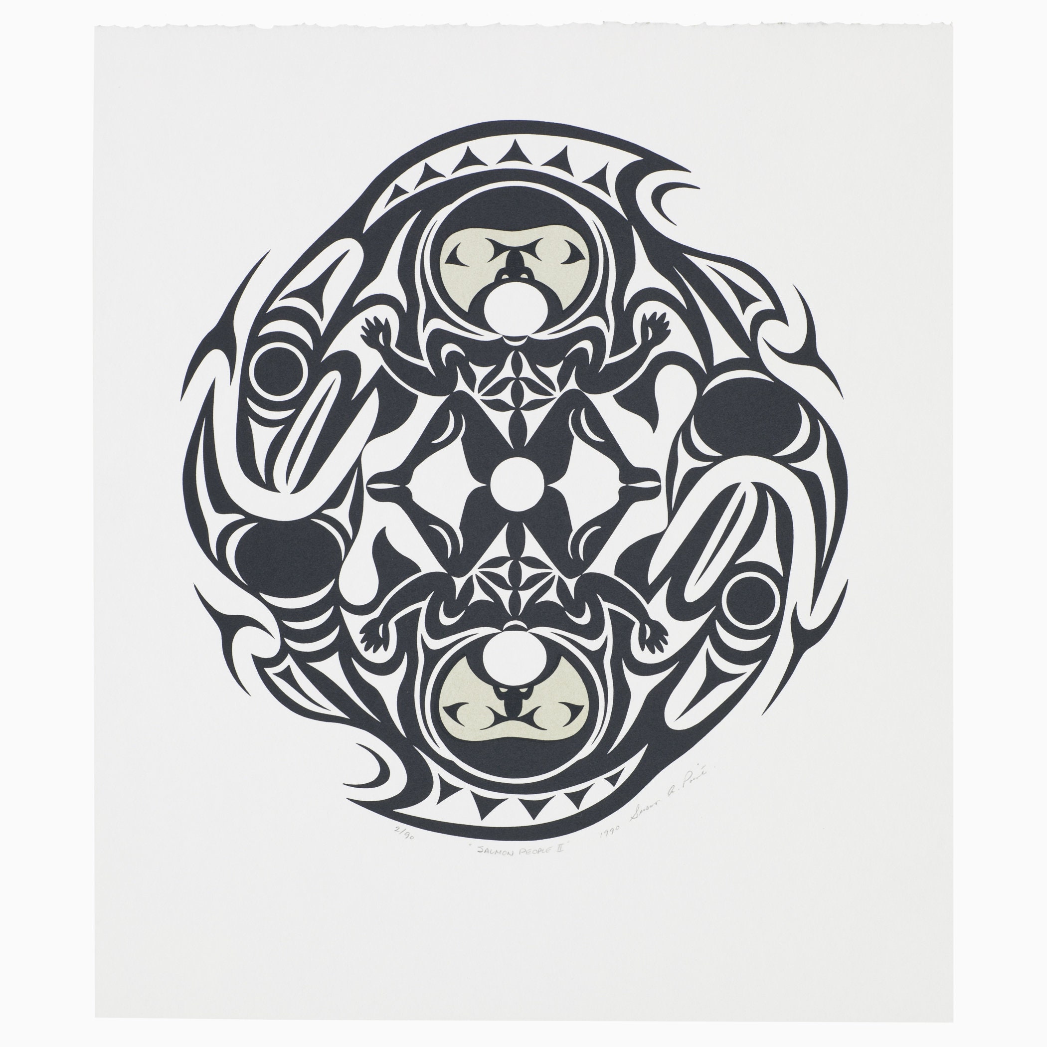 Vintage 1990 Susan Point Coast Salish Serigraph Salmon People II - Etsy
