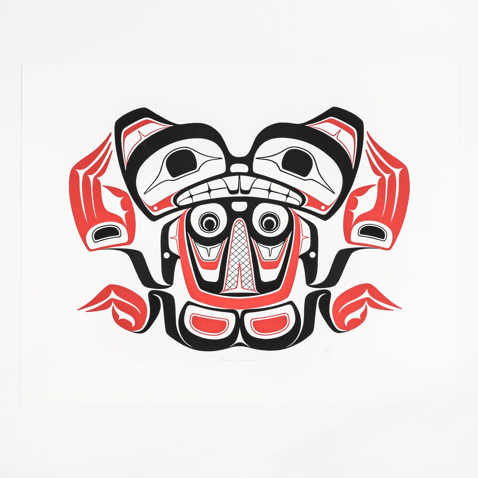 1995 Northwest Native Beaver Swimming by Norman Tait - Etsy