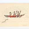 Vintage 1986 Susan Point Coast Salish Serigraph Man and Salmon - Etsy