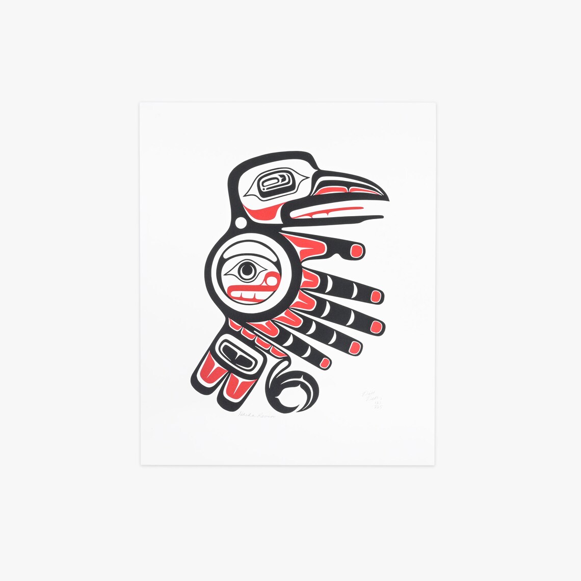 1991 Vintage Northwest Coast Native Print Haida Raven by Bill Bellis - Etsy