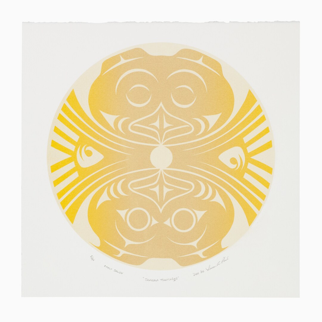 Vintage 1986 Susan Point Coast Salish Serigraph Skakala Tseetmōḵs - Etsy