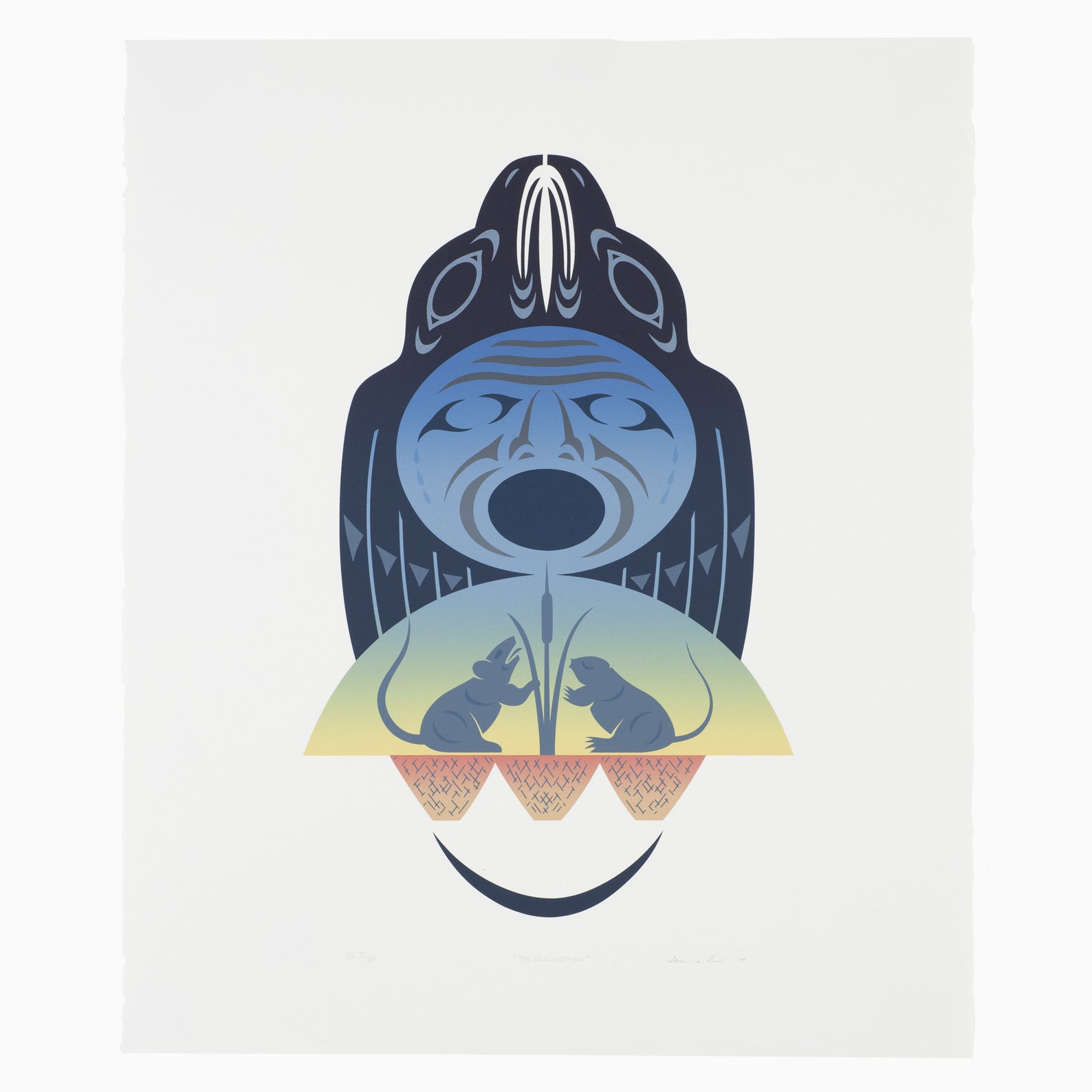 2004 Susan Point Coast Salish Serigraph the Old Woman - Etsy