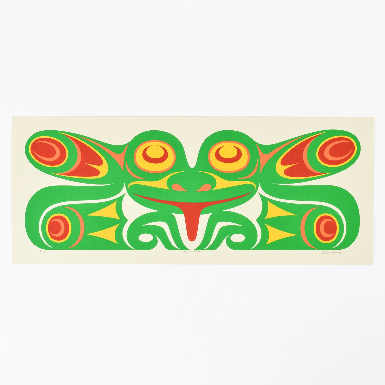 Modern Northwest Coast Indigenous Tree Frog Print by Maynard Johnny Jr ...