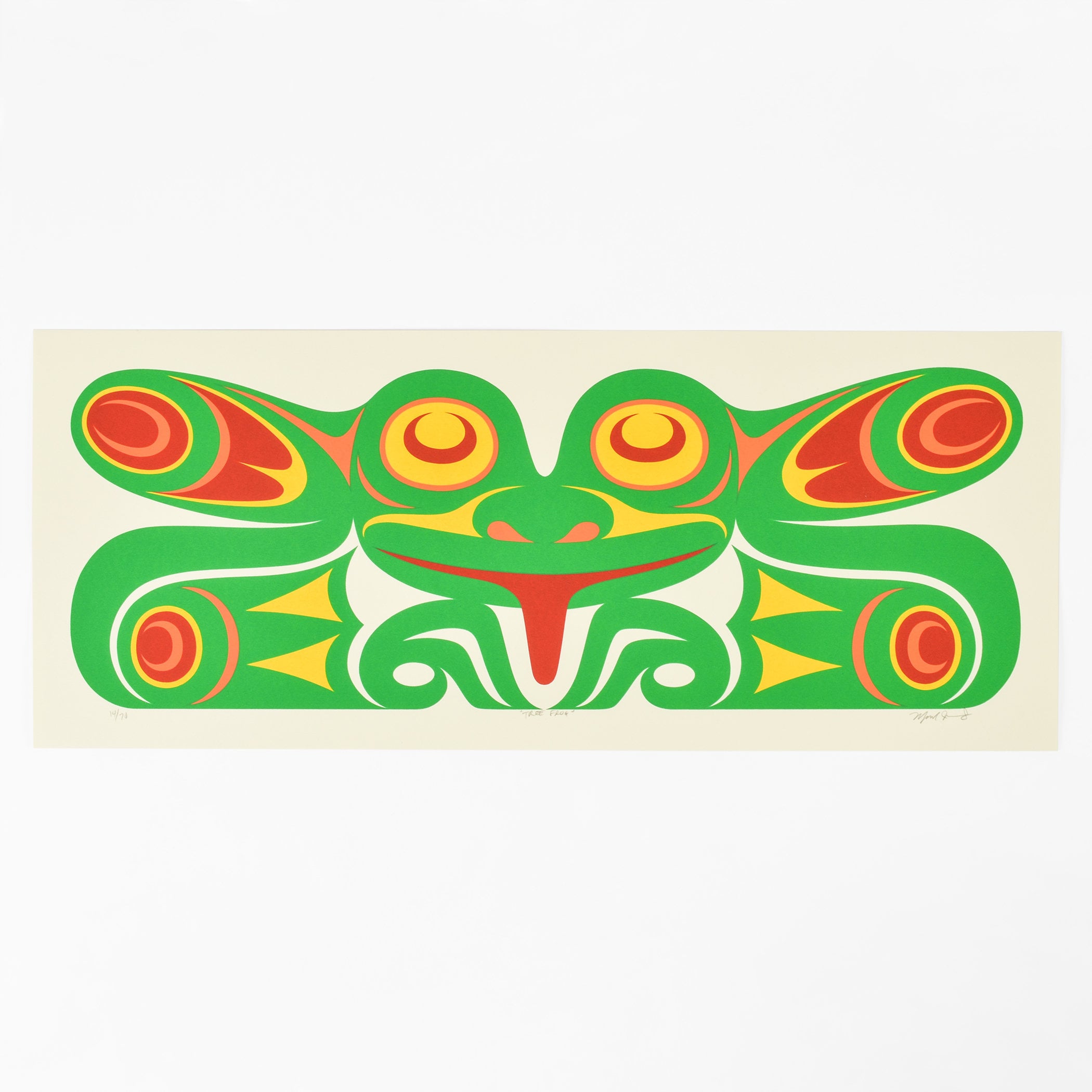 Modern Northwest Coast Indigenous Tree Frog Print by Maynard Johnny Jr ...