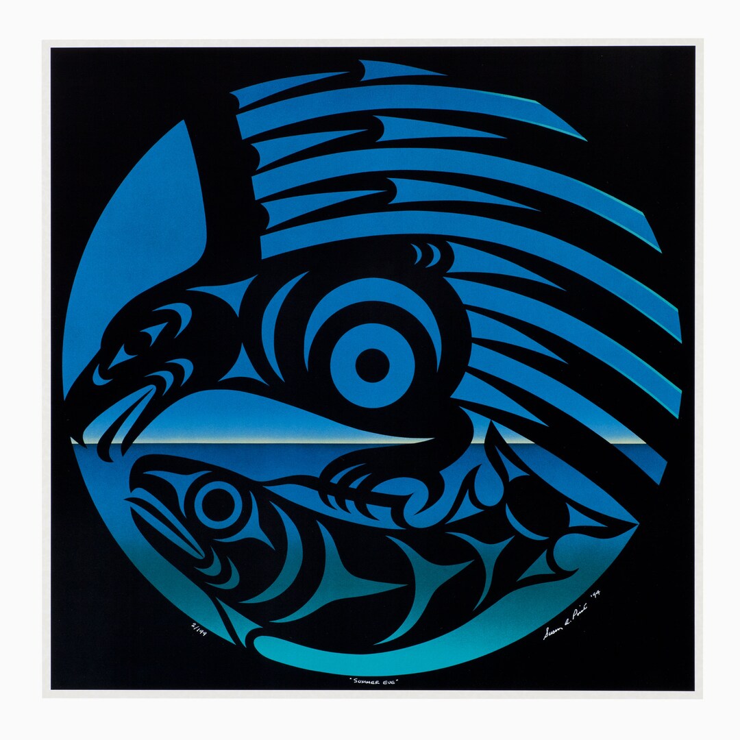 Vintage 1994 Susan Point Coast Salish Serigraph Summer Eve - Etsy