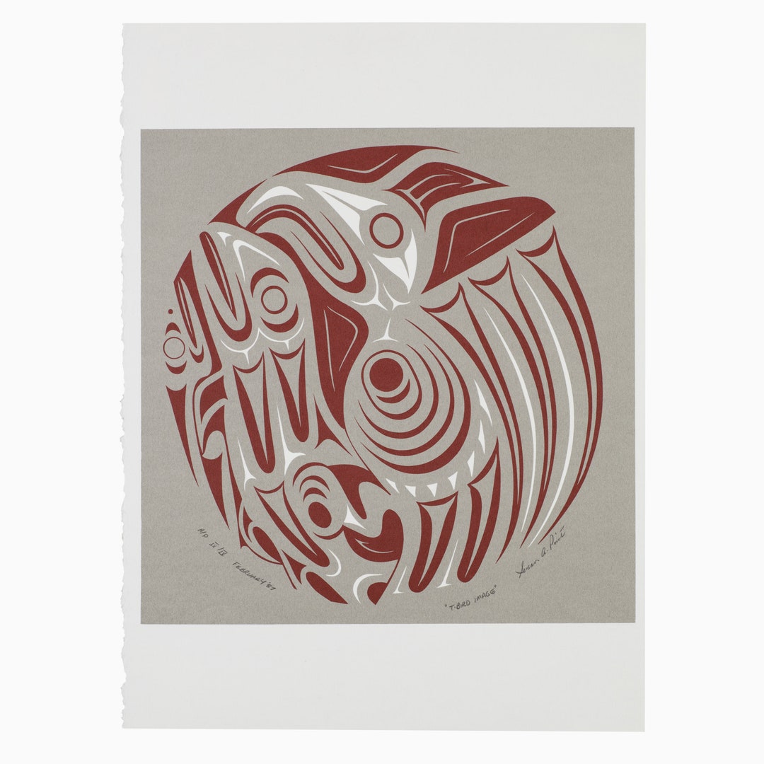 Vintage 1987 Susan Point Coast Salish Serigraph T-bird Image - Etsy