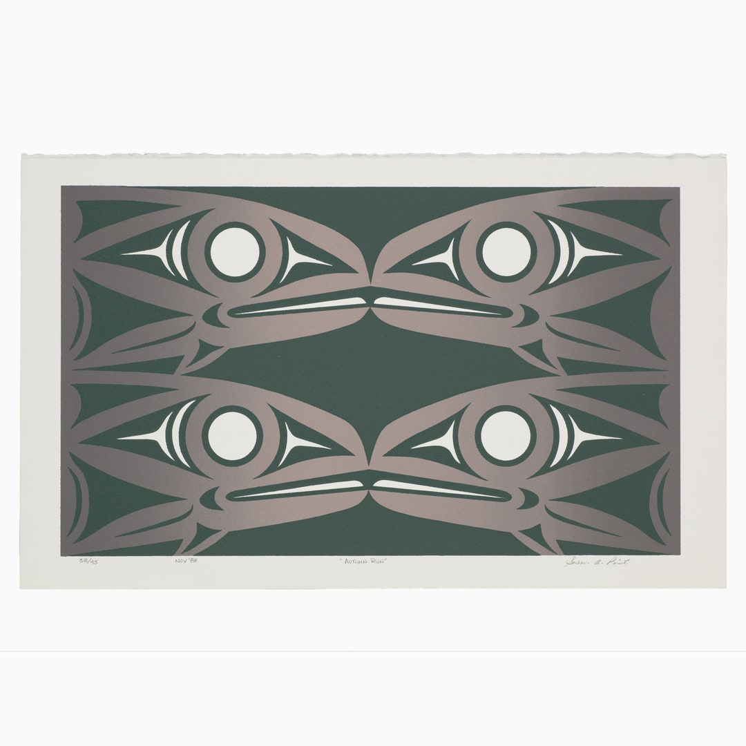 Vintage 1988 Susan Point Coast Salish Serigraph Autumn Run - Etsy