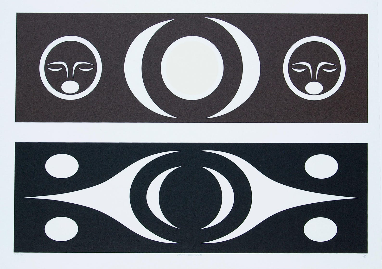 Modern Sound Waves Native American Print Edition of 100 Coast Salish ...