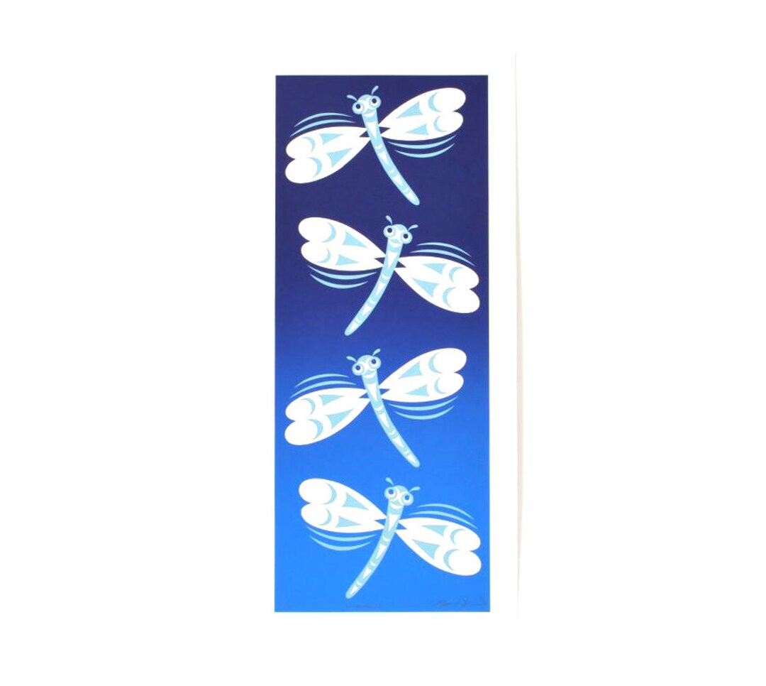 Northwest Coast Indigenous Dragonflies Print Numbered - Etsy