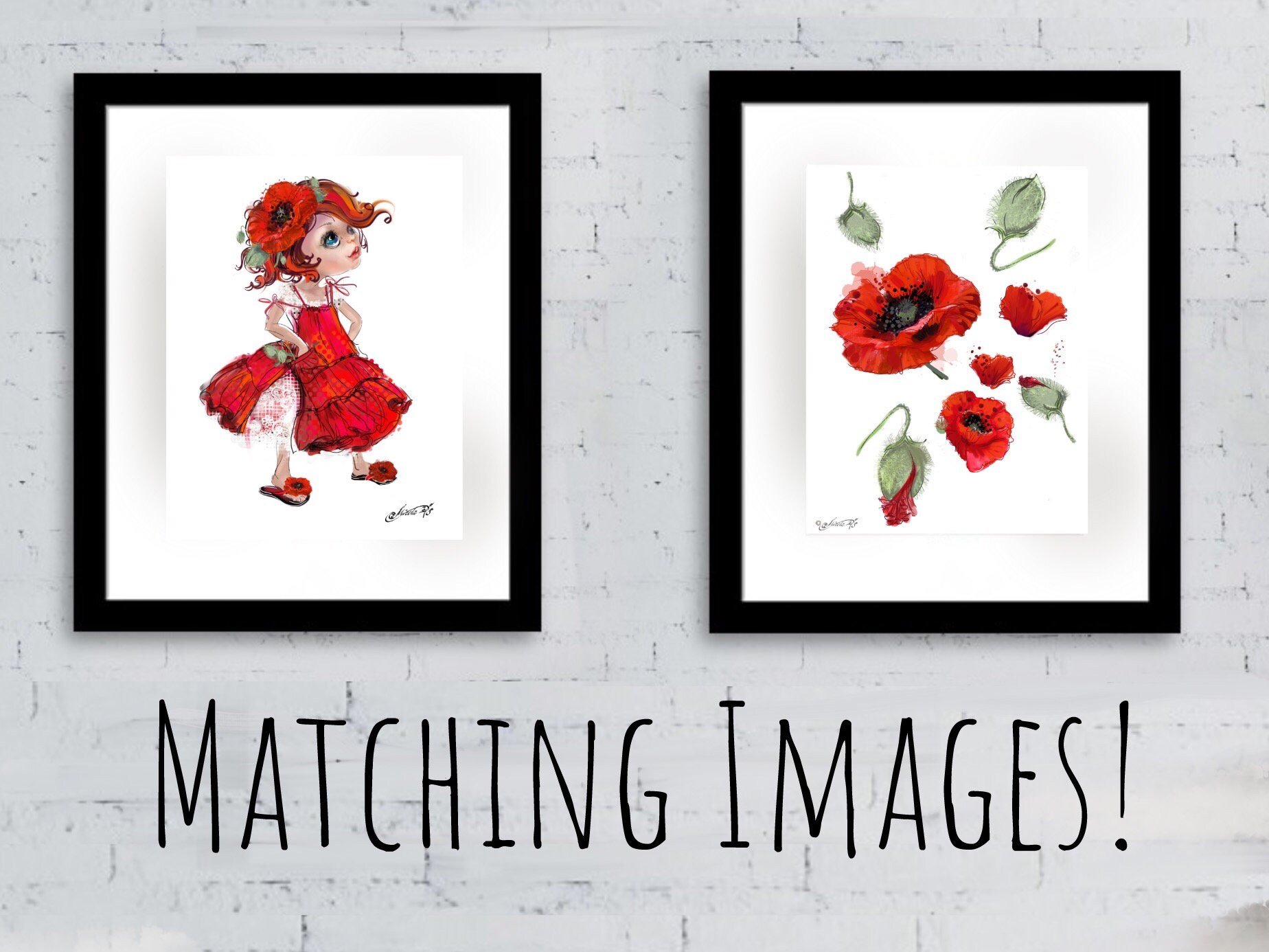 Digital Download Print Summer POPPIES A4 Size Printable - Etsy