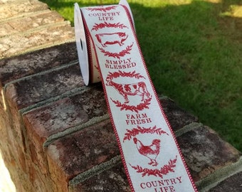 Rooster ribbon | Etsy
