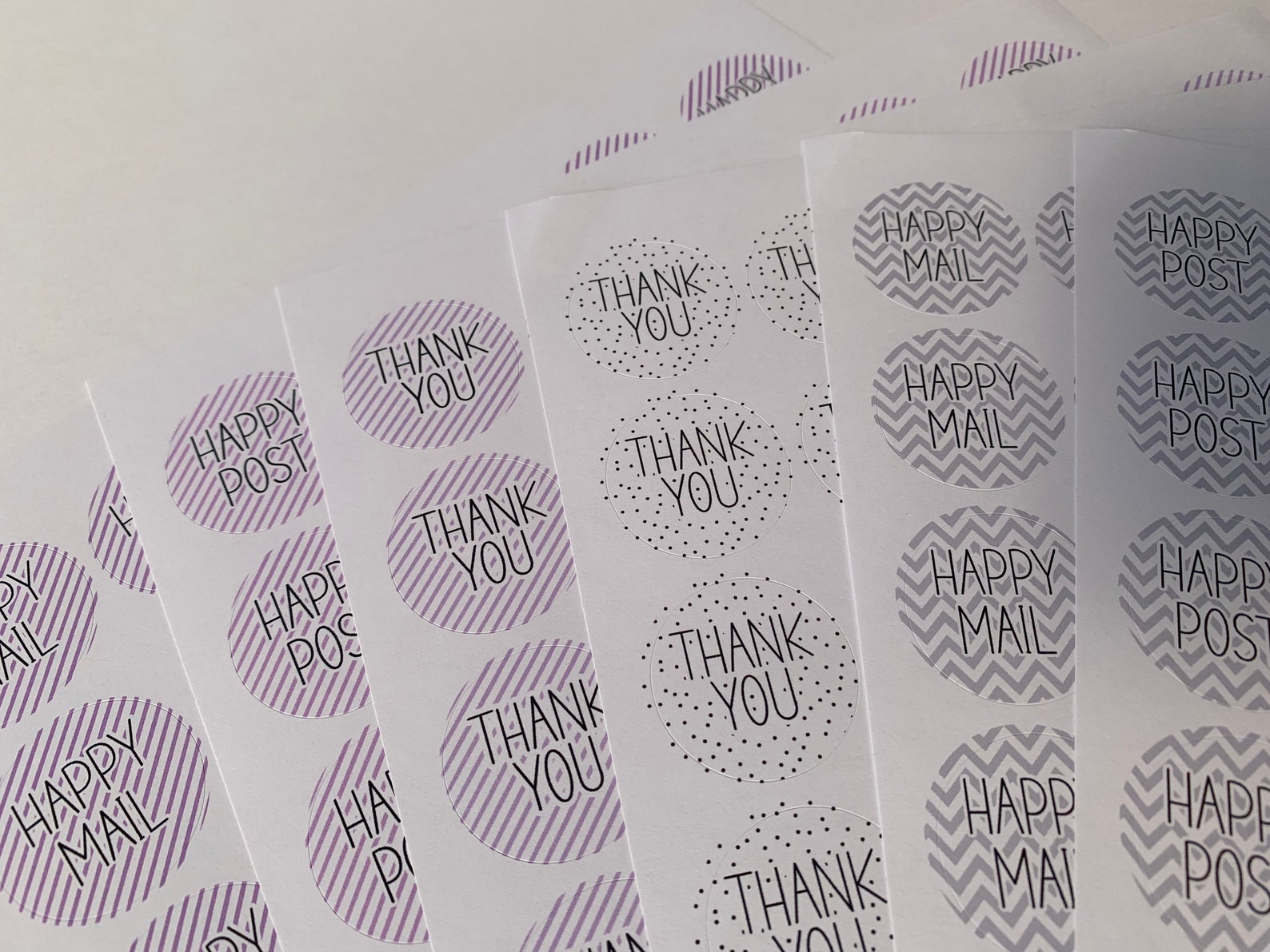 48 Matt Happy Mail Stickers. Pastel. Wedding Stickers. Party - Etsy