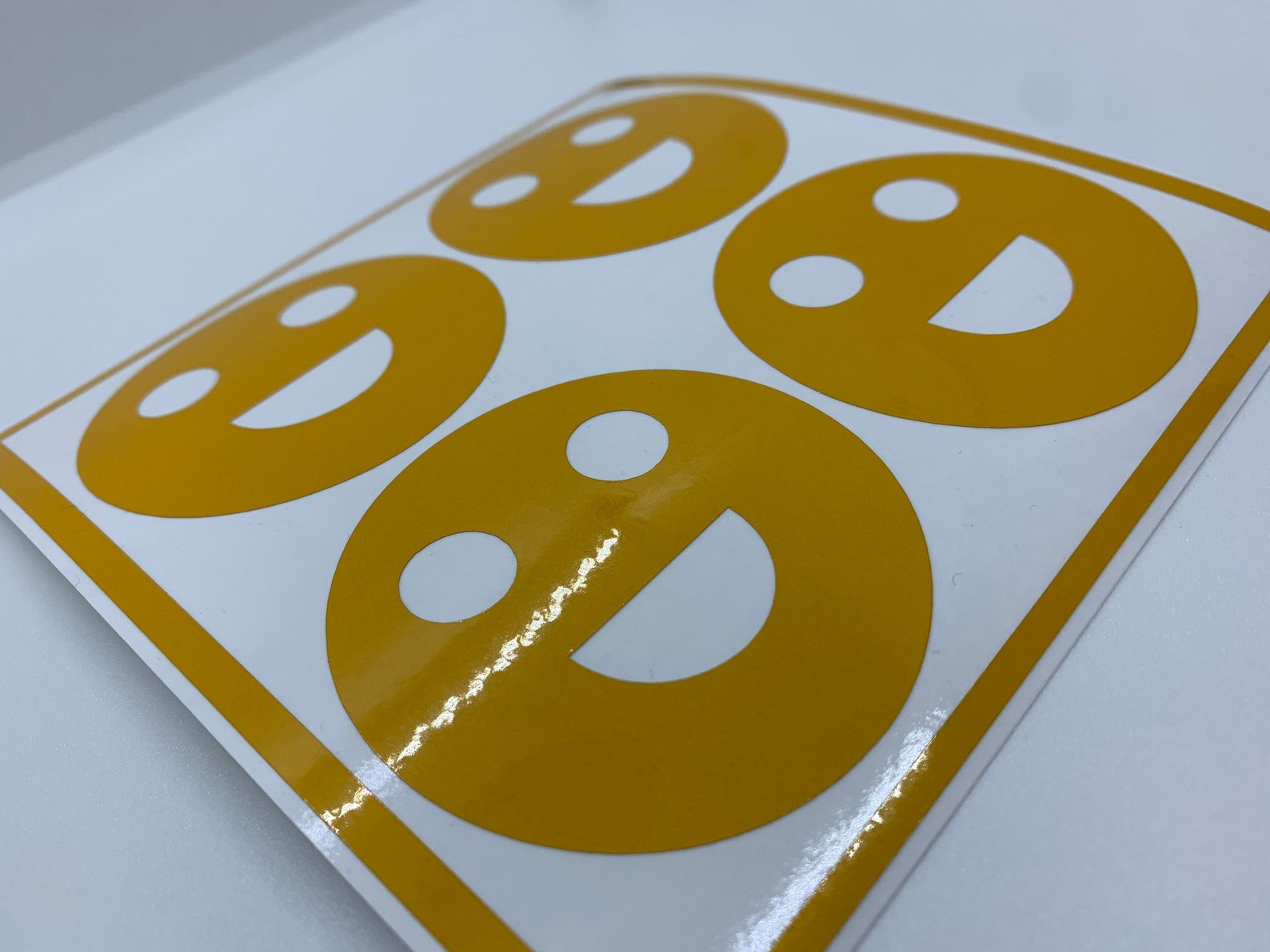 Reflective Smiley Face Decal Sticker. Safety Sticker. - Etsy UK