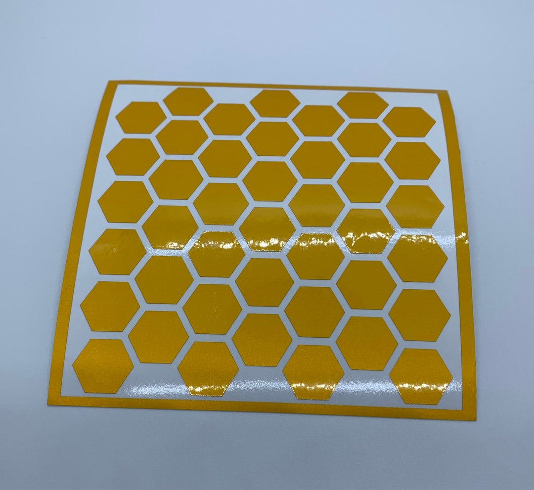 Reflective Hexagon Decal Sticker. Safety Sticker. - Etsy
