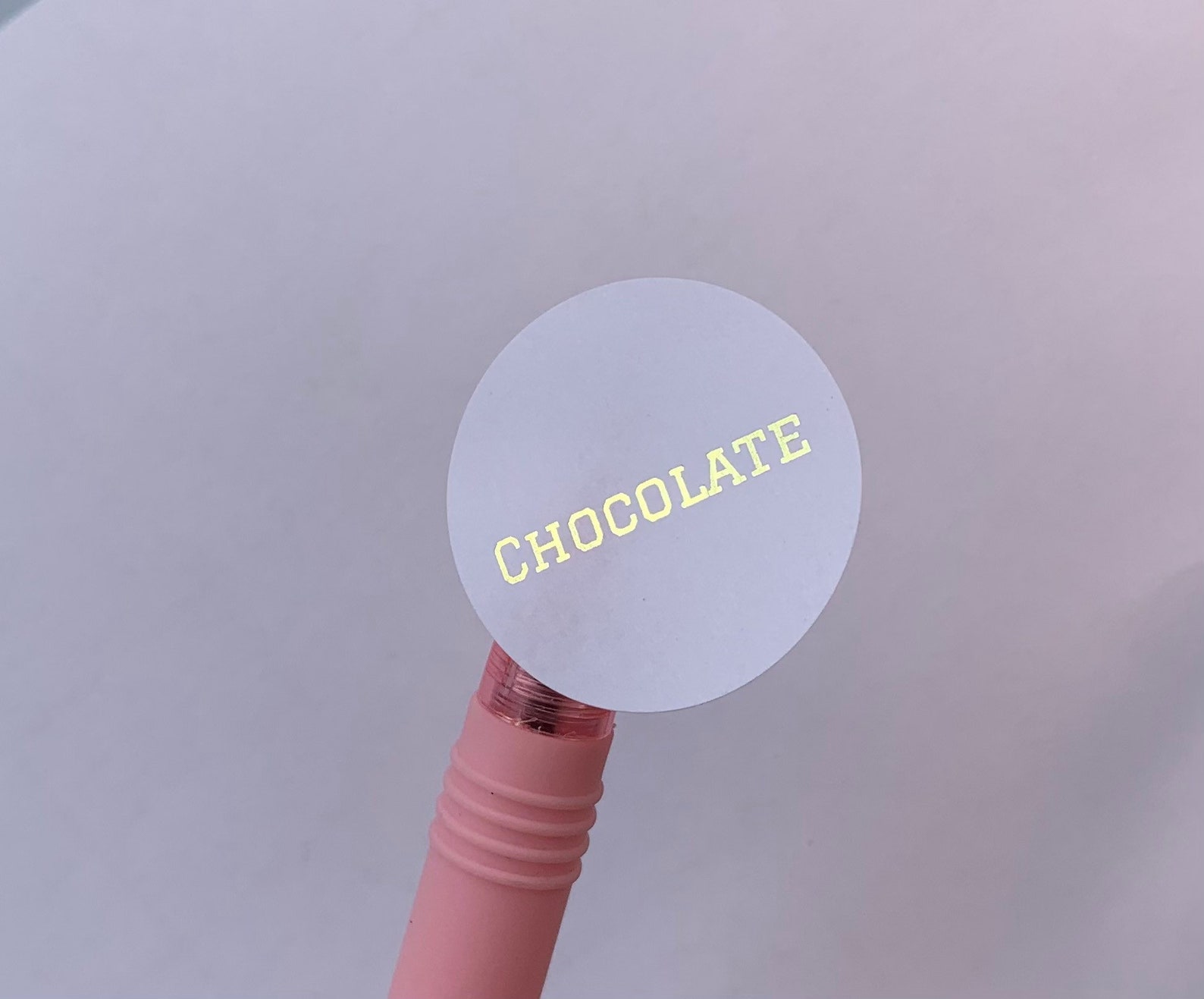 37mm Foiled Cake Flavour Stickers. Pastel. Wedding Stickers. - Etsy UK