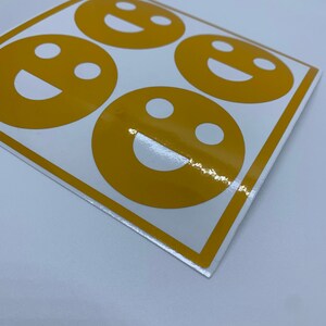 Reflective Smiley Face Decal Sticker. Safety Sticker. - Etsy