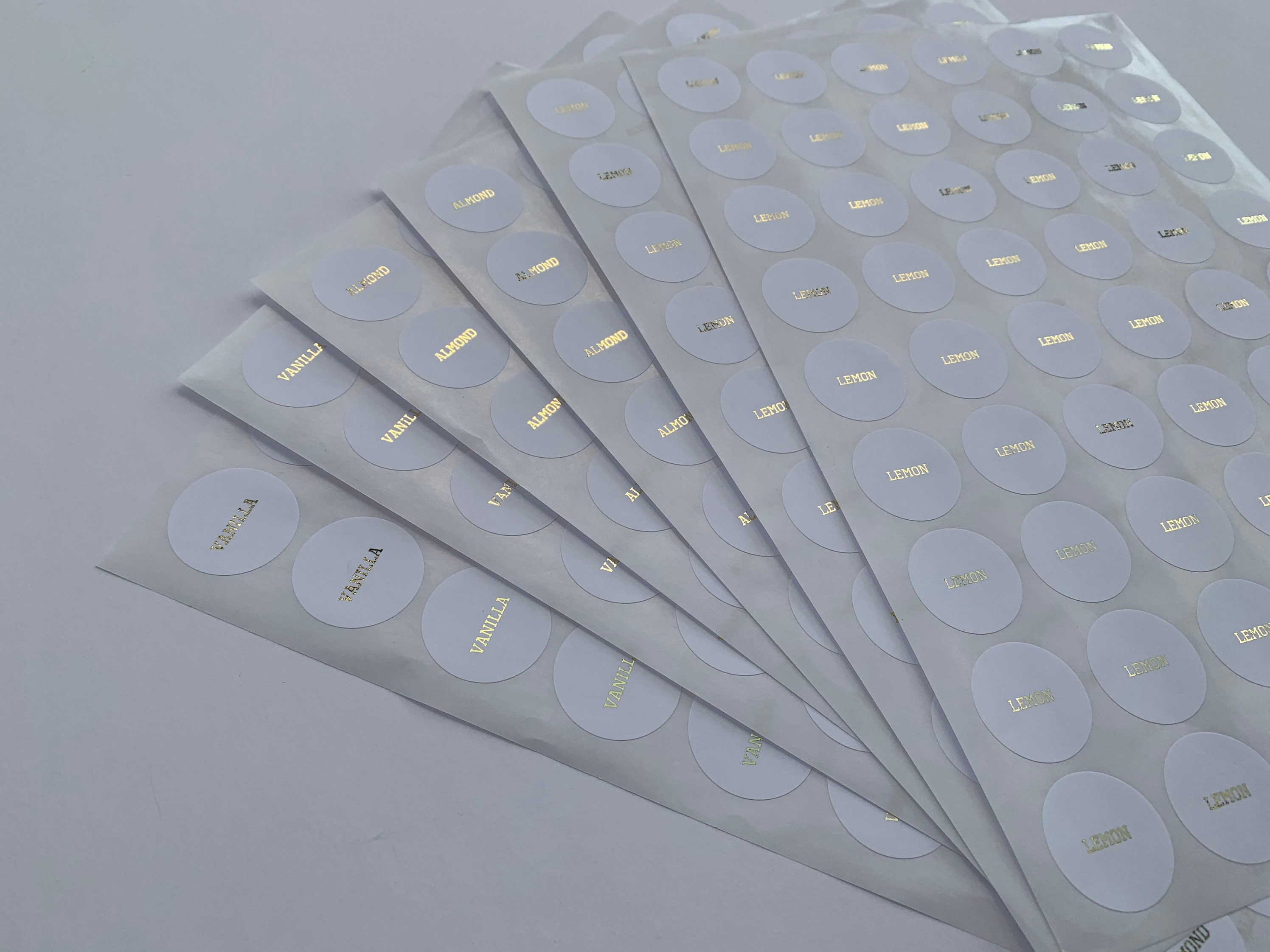 37mm Foiled Cake Flavour Stickers. Pastel. Wedding Stickers. - Etsy UK