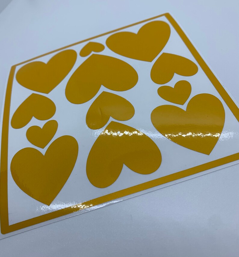 Reflective Heart Decal Sticker. Safety Sticker. - Etsy