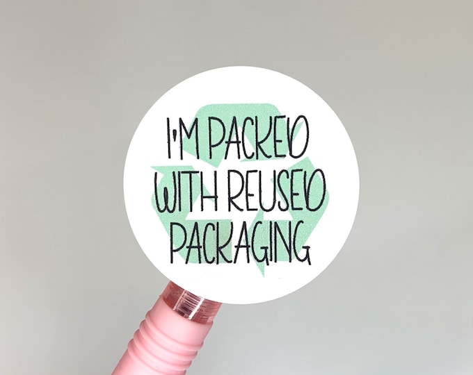 Eco Friendly Reused Packaging Stickers / Please Reuse Me Labels ...