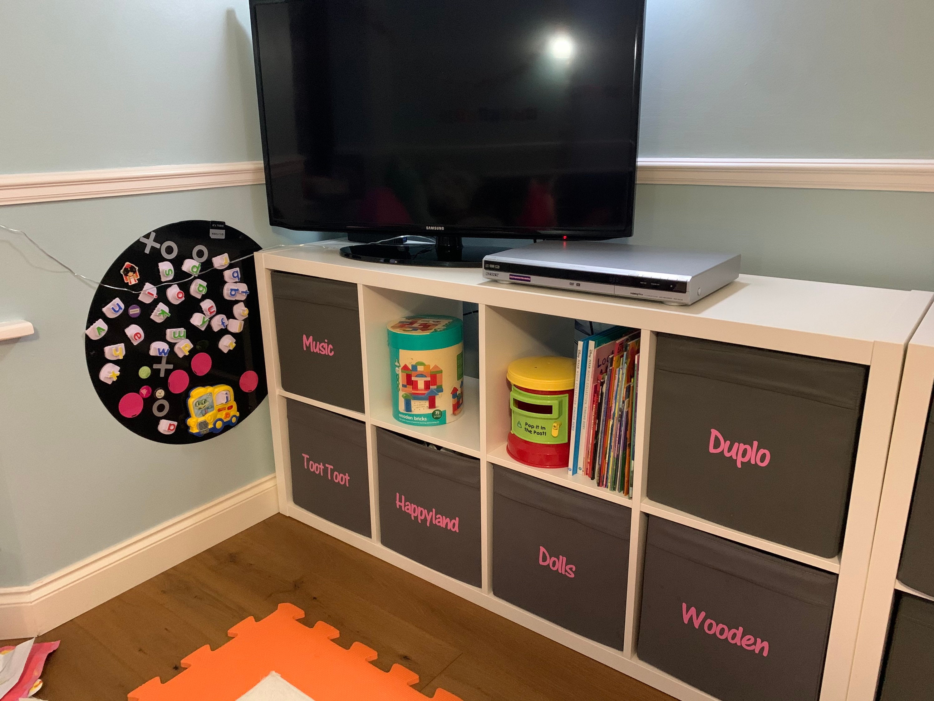 Custom Storage Label Cube Toy Storage Sticker Playroom Kids | Etsy